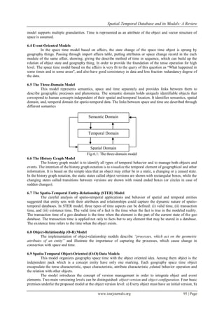 Spatio-Temporal Database and Its Models: A Review | PDF