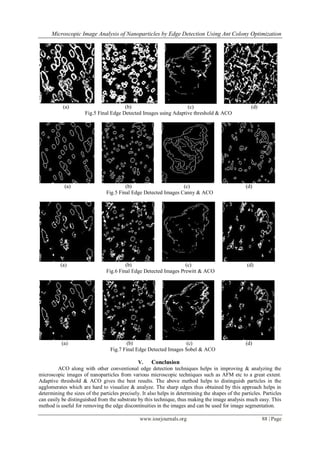 Microscopic Image Analysis of Nanoparticles by Edge Detection Using Ant Colony Optimization ...