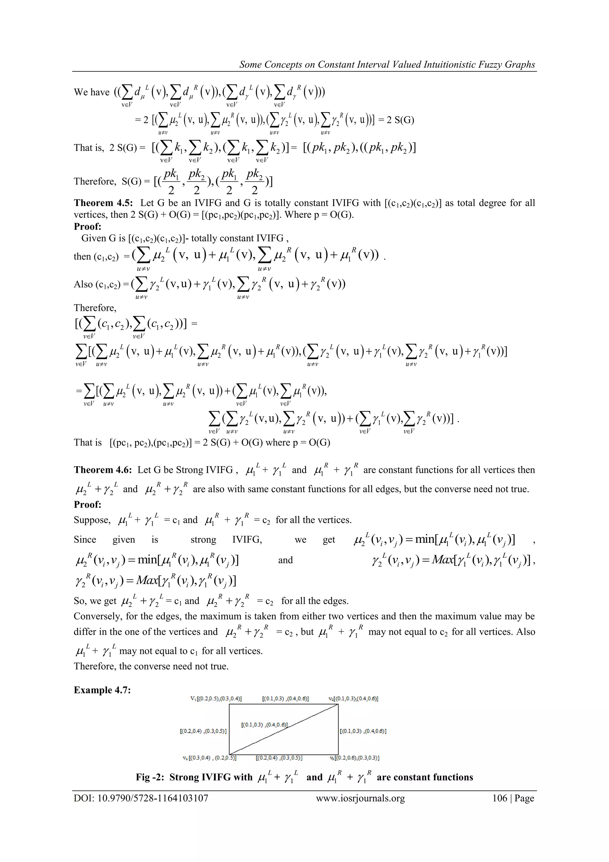 Some Concepts on Constant Interval Valued Intuitionistic Fuzzy Graphs | PDF