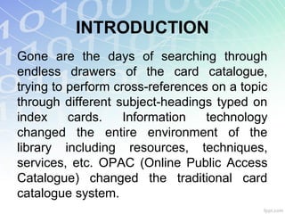 web opac | PPT