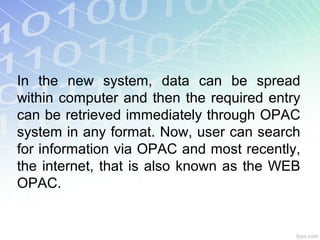 web opac | PPT