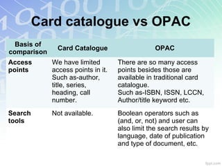web opac | PPT