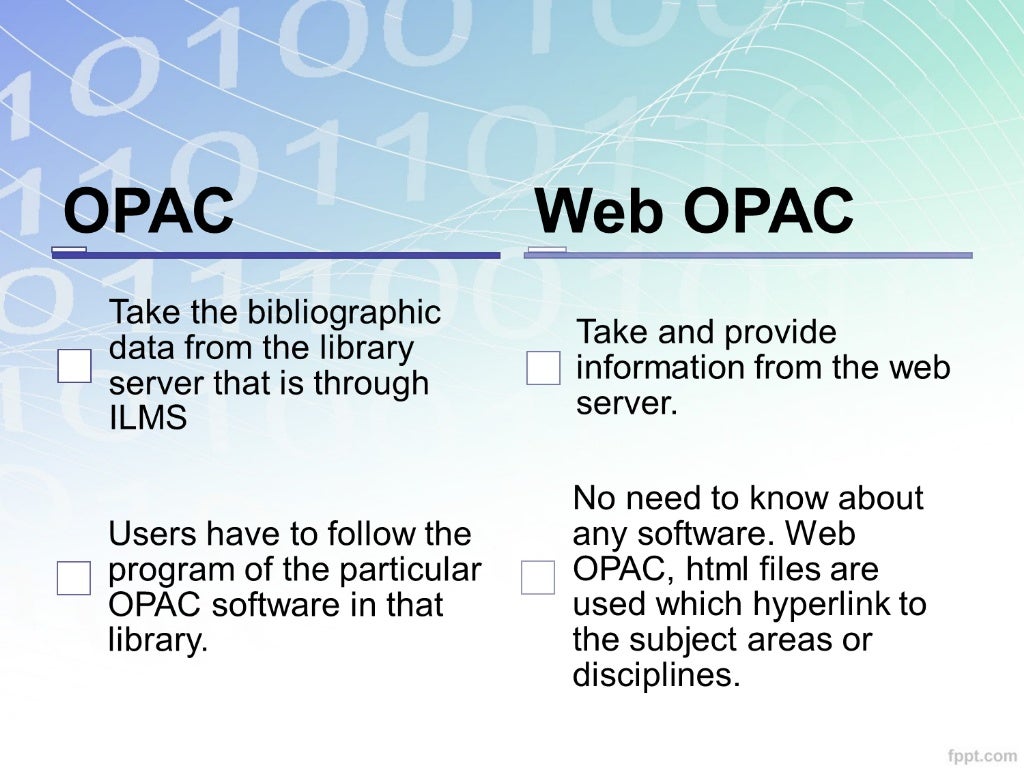 web opac