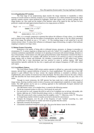 Face Recognition System under Varying Lighting Conditions | PDF