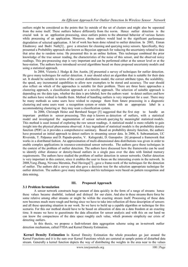 An Efficient Approach For Outlier Detection In Wireless Sensor Network