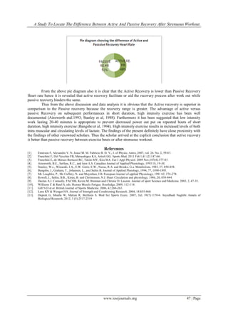 A Study To Locate The Difference Between Active And Passive Recovery ...