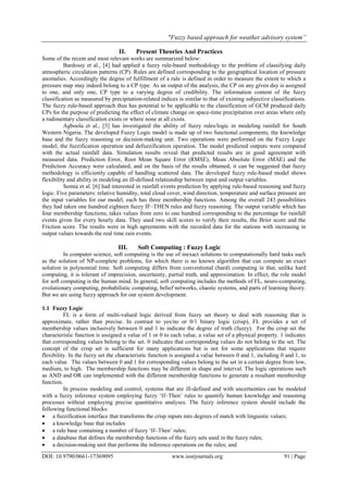 "Fuzzy based approach for weather advisory system” | PDF