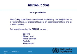 BASIC GMP TRAINING ; WHO MODULE | PPT