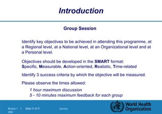 BASIC GMP TRAINING ; WHO MODULE | PPT