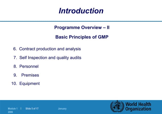 BASIC GMP TRAINING ; WHO MODULE | PPT | Pharmaceutical Industry ...