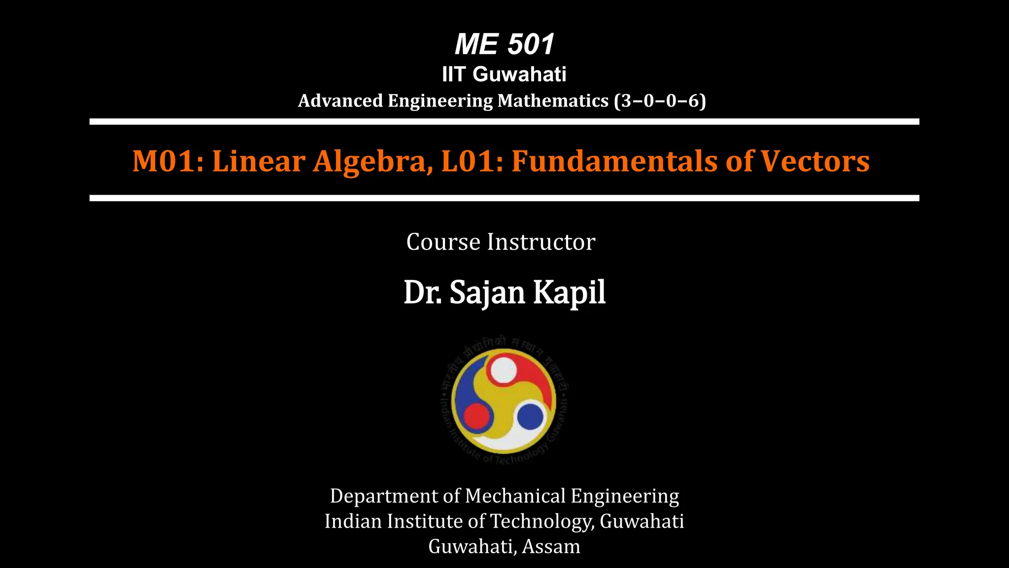 M01L01 Advance Engineering Mathematics.pptx