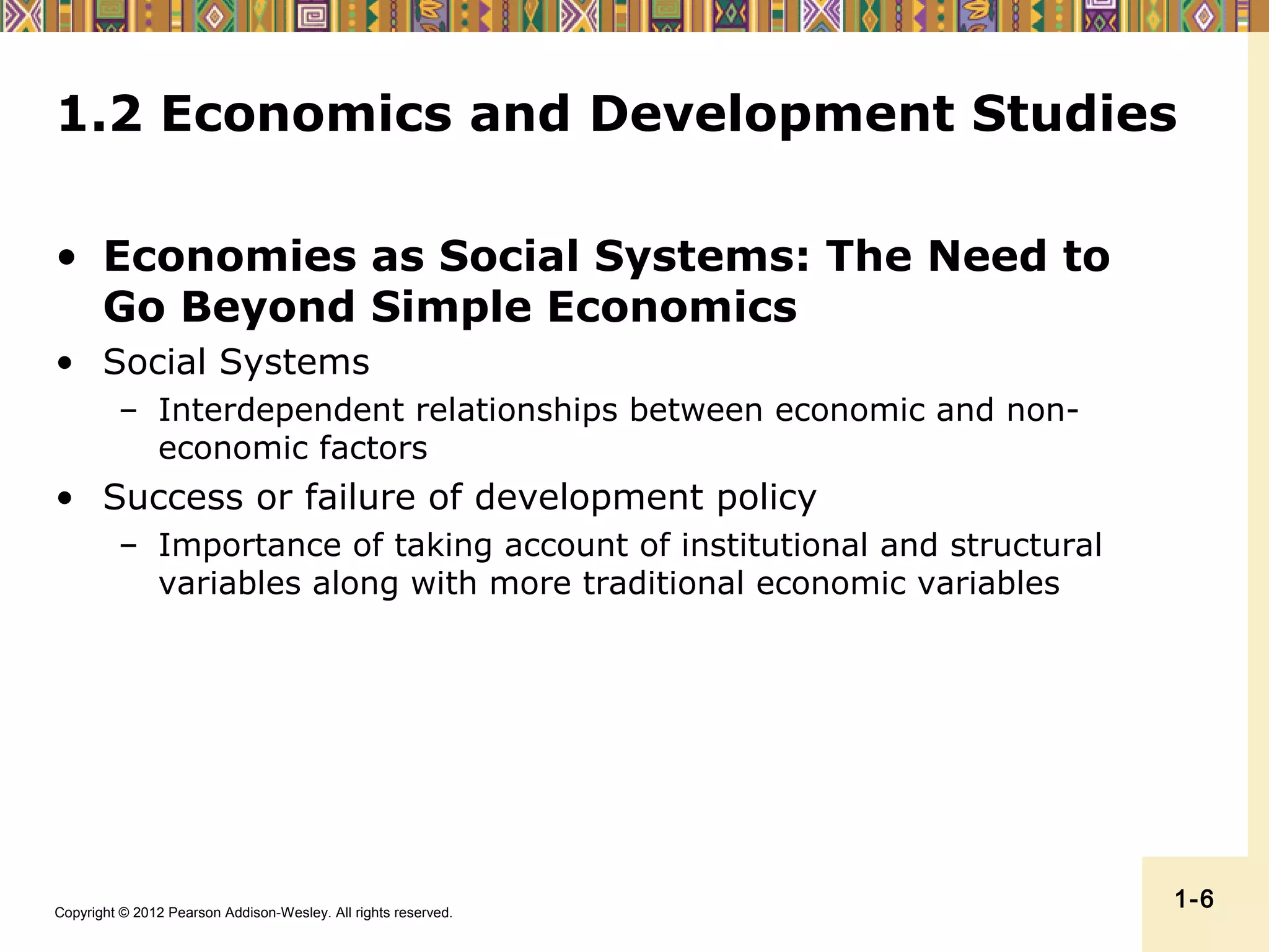 M01 todaro smith013934_11_econ_c01 | PPT