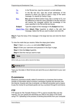 2.1 Web Programming - InternetBasics | PDF