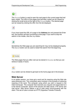 2.1 Web Programming - InternetBasics | PDF
