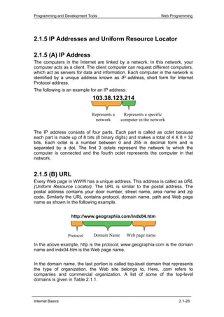 2.1 Web Programming - InternetBasics | PDF
