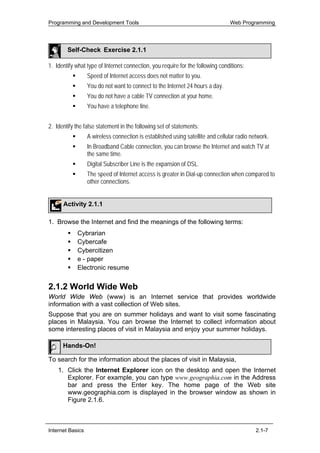 2.1 Web Programming - InternetBasics | PDF