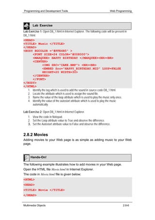Unit 2.8 Multimedia Objects | PDF | Computer Animation | Computer Software and Applications
