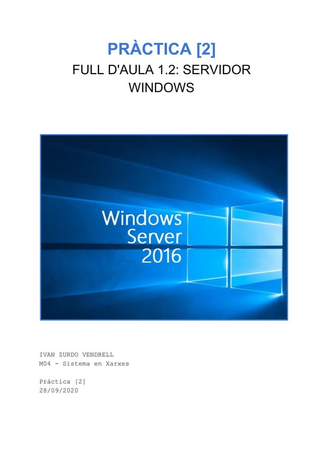 Treball Windows Server | PDF