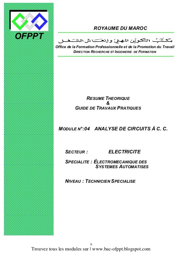 module 04 analyse de circuits ? c.c pdf