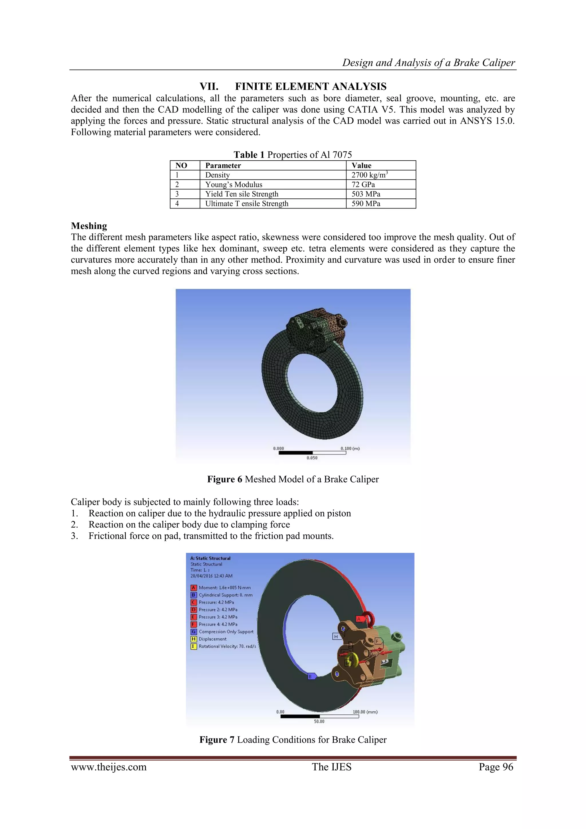 Design and Analysis of a Brake Caliper | PDF