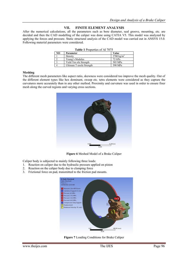 Design and Analysis of a Brake Caliper | PDF