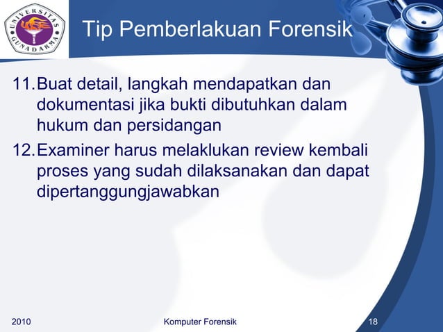 M05 metode komputer forensik | PPT
