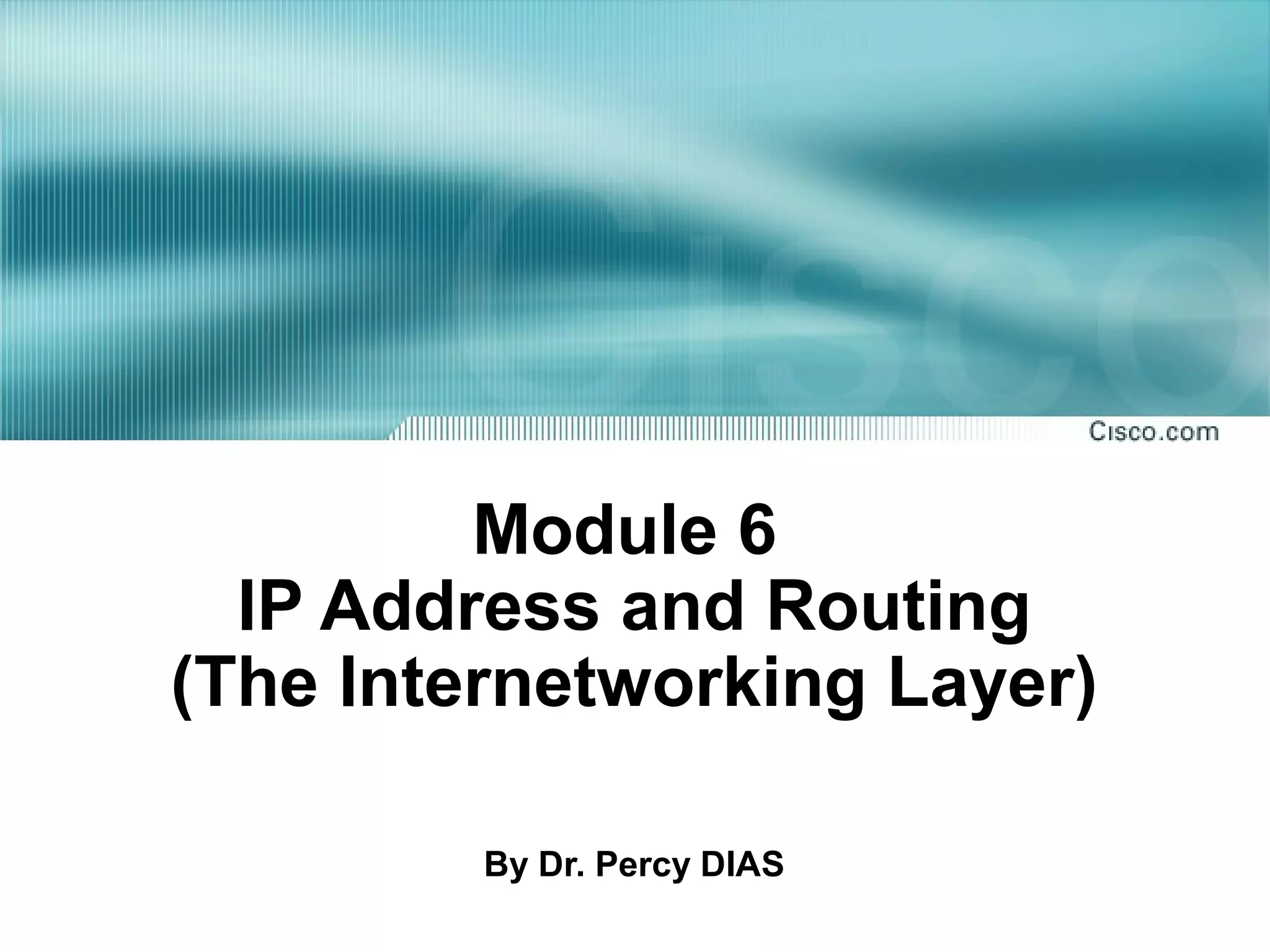 IP adress and routing(networking) | PPT