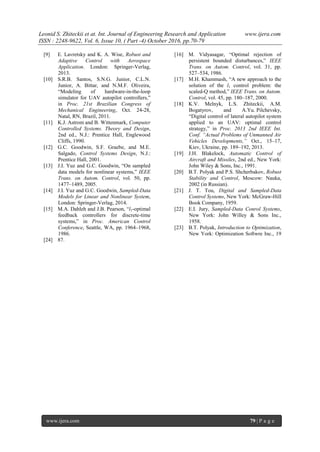 Design of Digital Autopilot for Lateral Motion Control of an Aircraft ...