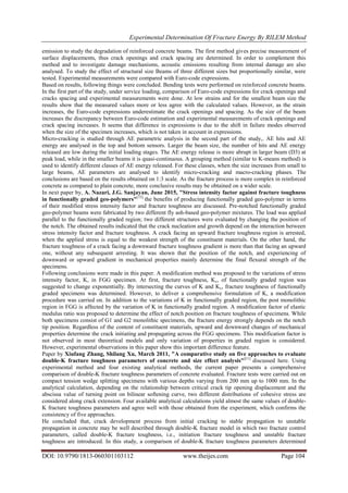 Experimental Determination of Fracture Energy by RILEM Method | PDF