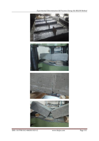 Experimental Determination of Fracture Energy by RILEM Method | PDF