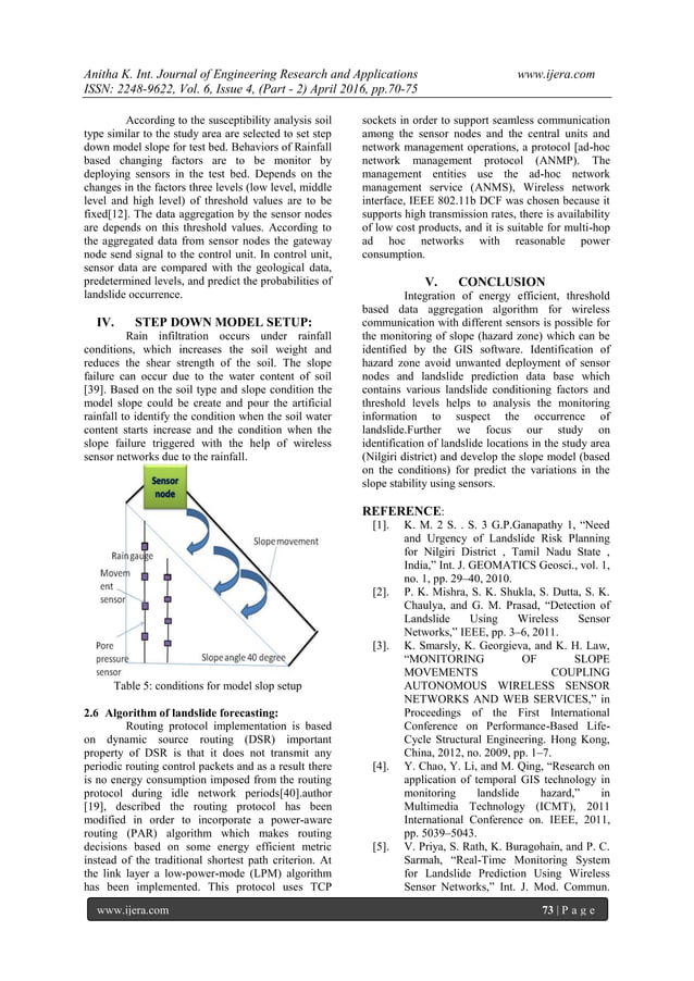 An Overview Of Landslide Forecasting Using Wireless Sensor Network And