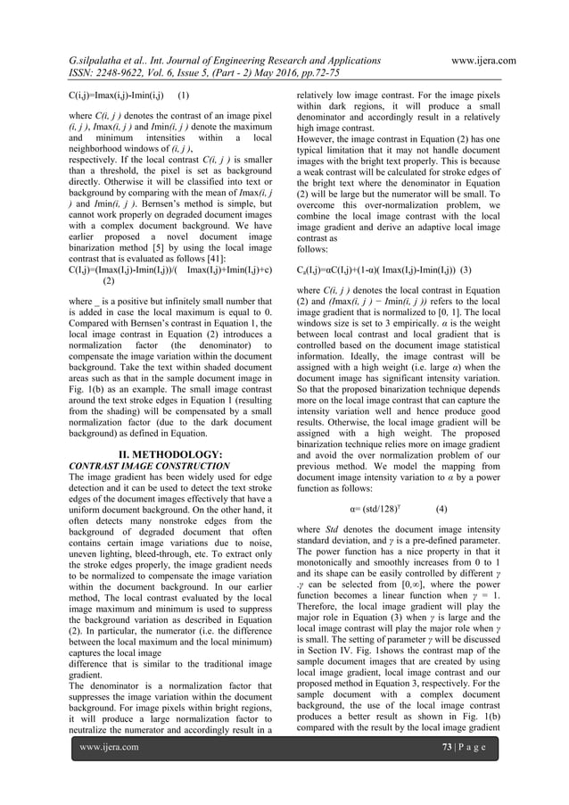 Binarization of Document Image | PDF Binarization of Document Image | PDF
