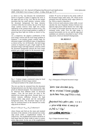 Binarization of Document Image | PDF