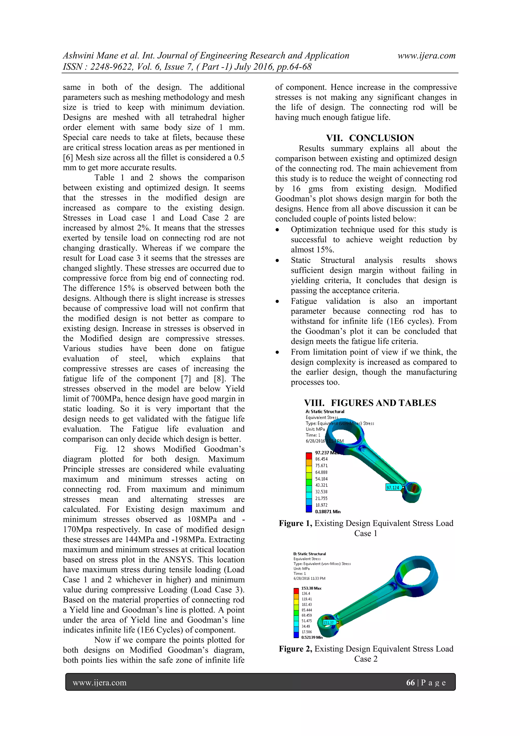 Finite Element Analysis and Design Optimization of Connecting Rod | PDF