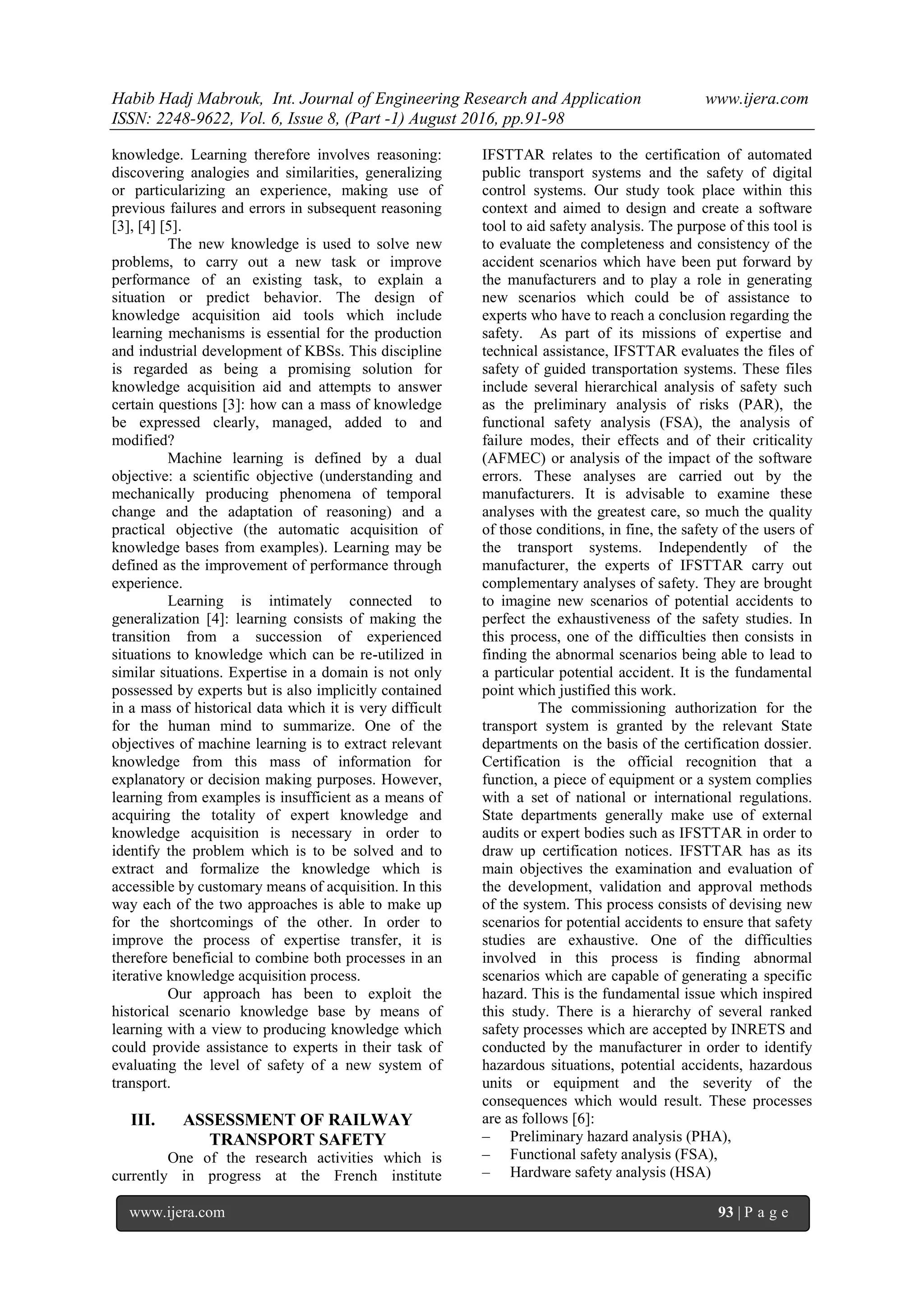 “CLASCA”: Learning System for Classification and Capitalization of Accident Scenarios of Railway ...