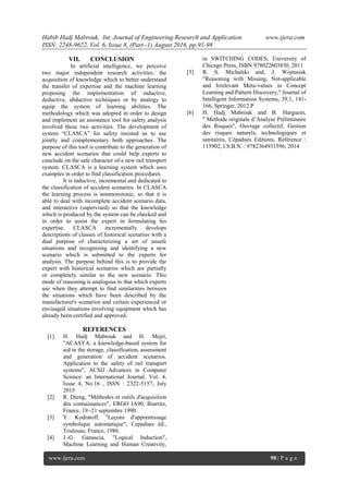 “CLASCA”: Learning System for Classification and Capitalization of Accident Scenarios of Railway ...