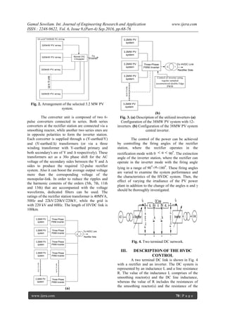 Grid Integration of Large PV Power Systems Using HVDC Link | PDF