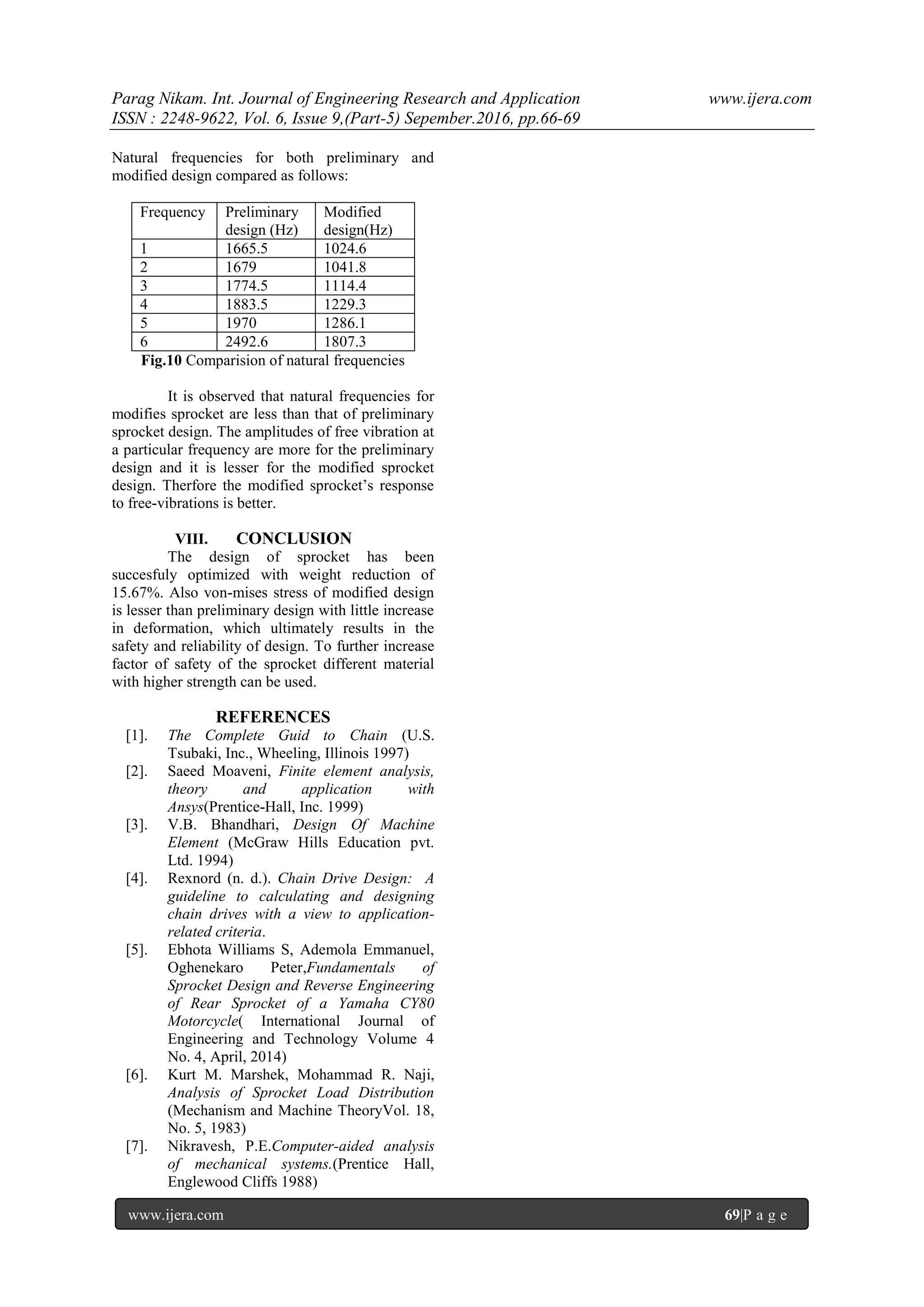 Design Optimization Of Chain Sprocket Using Finite Element Analysis | PDF