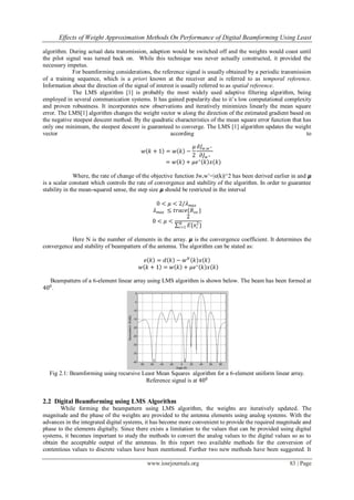 Effects of Weight Approximation Methods on Performance of Digital Beamforming Using Least Mean ...