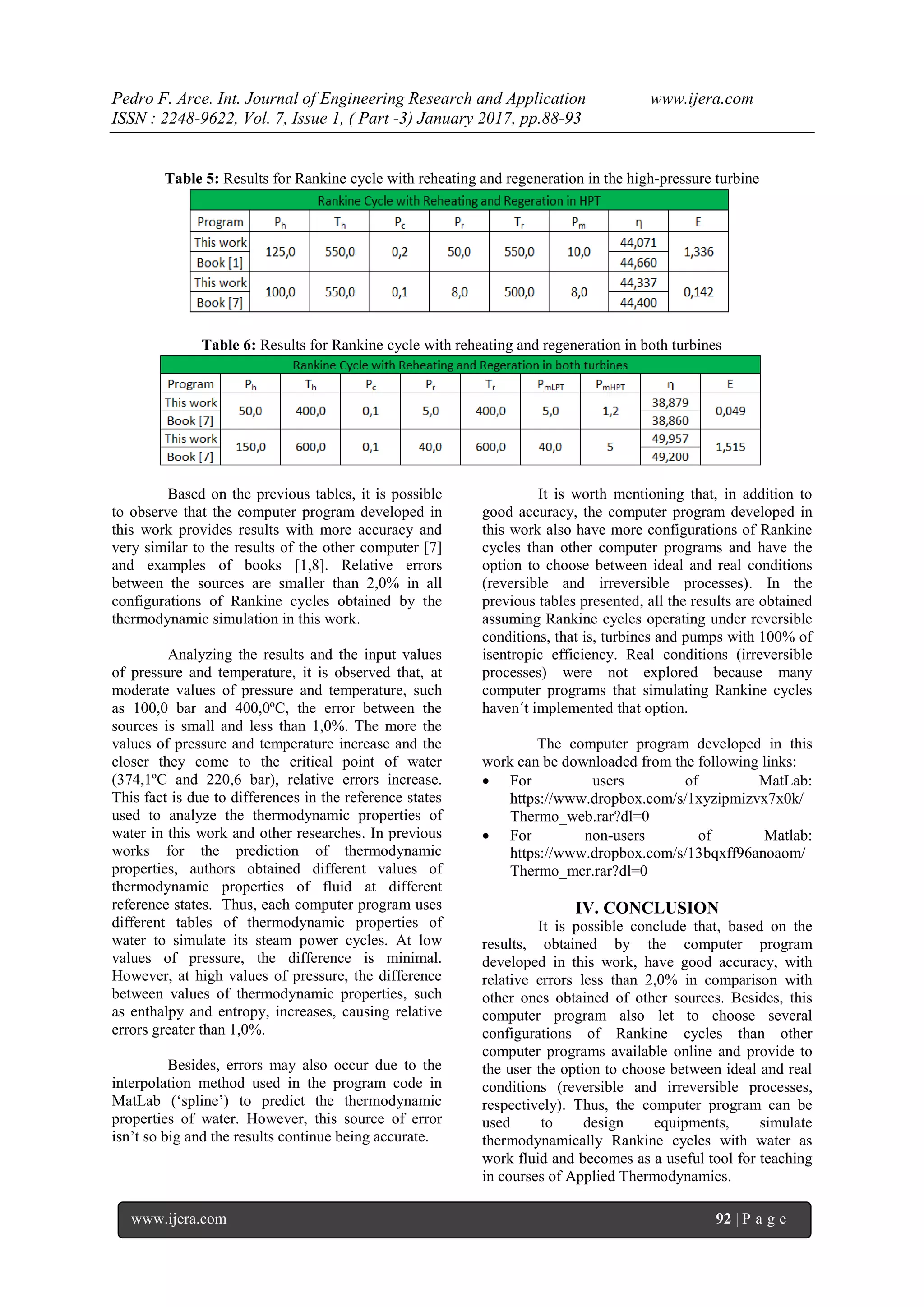 Thermodynamic Simulation of Steam Power Cycles using GUIMatLab Interfaces | PDF