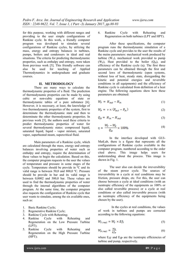 Thermodynamic Simulation of Steam Power Cycles using GUIMatLab ...