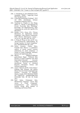 Data Partitioning Technique In Cloud: A Survey On Limitation And Benefits | PDF | Cloud ...