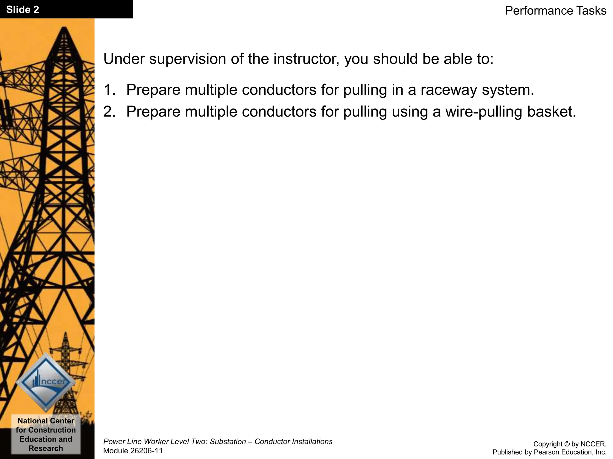 Module Seven - Conductor Installations - NCCER Substation Slides | PPTX
