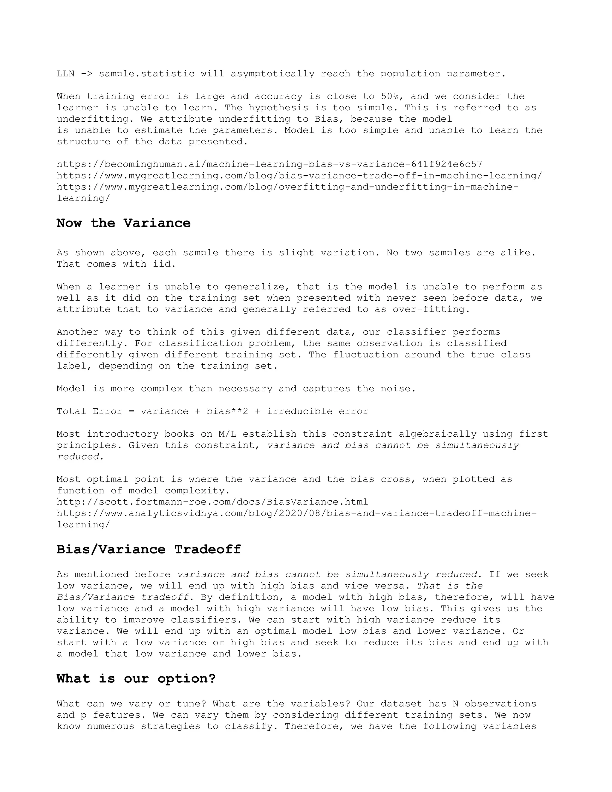 M08 BiasVarianceTradeoff | PDF