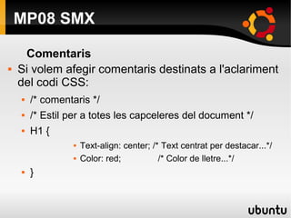 M08 fulls d'estil | PPT