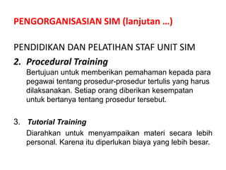 M09 organisasi dan manajemen sim | PPT