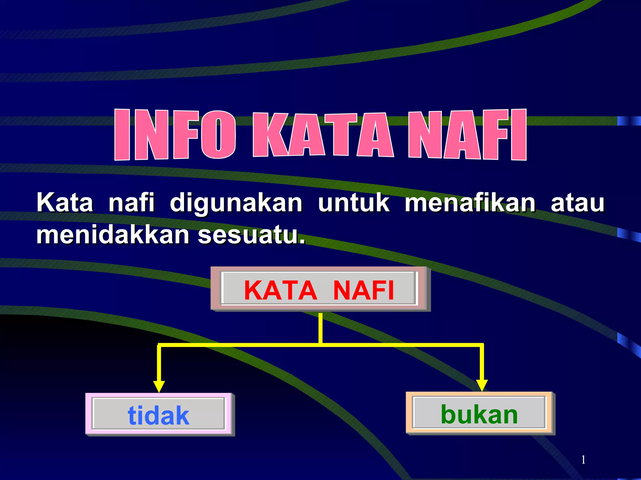 Aplikasi Kata Nafi | PPT