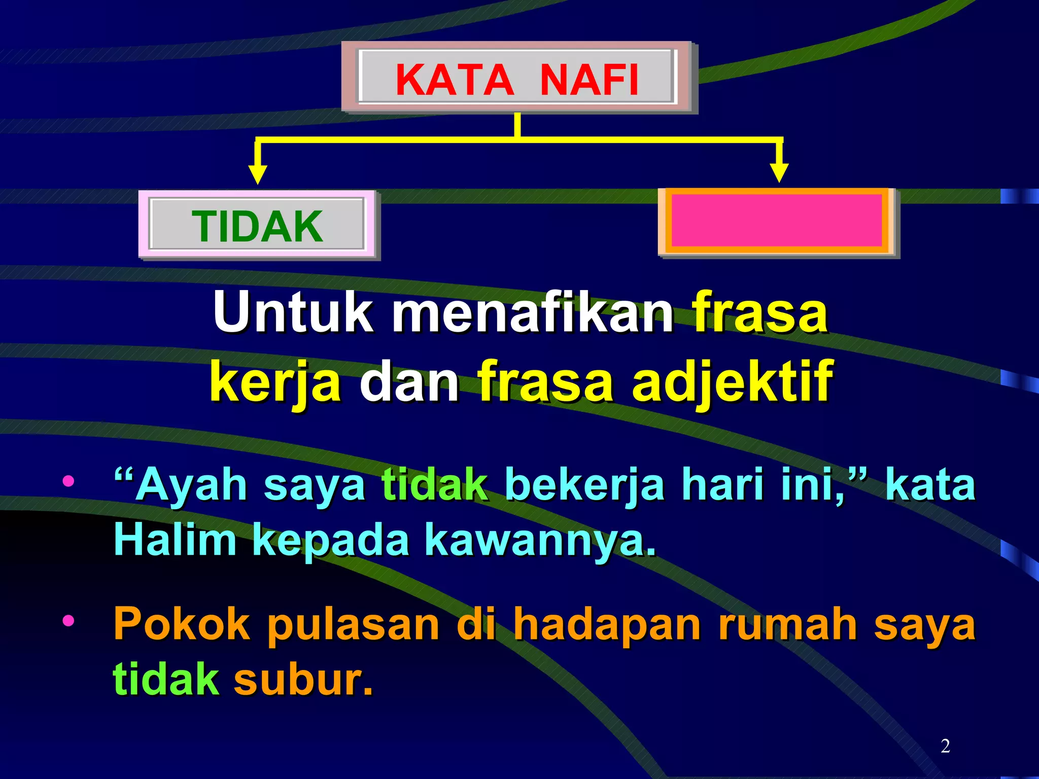 Aplikasi Kata Nafi | PPT