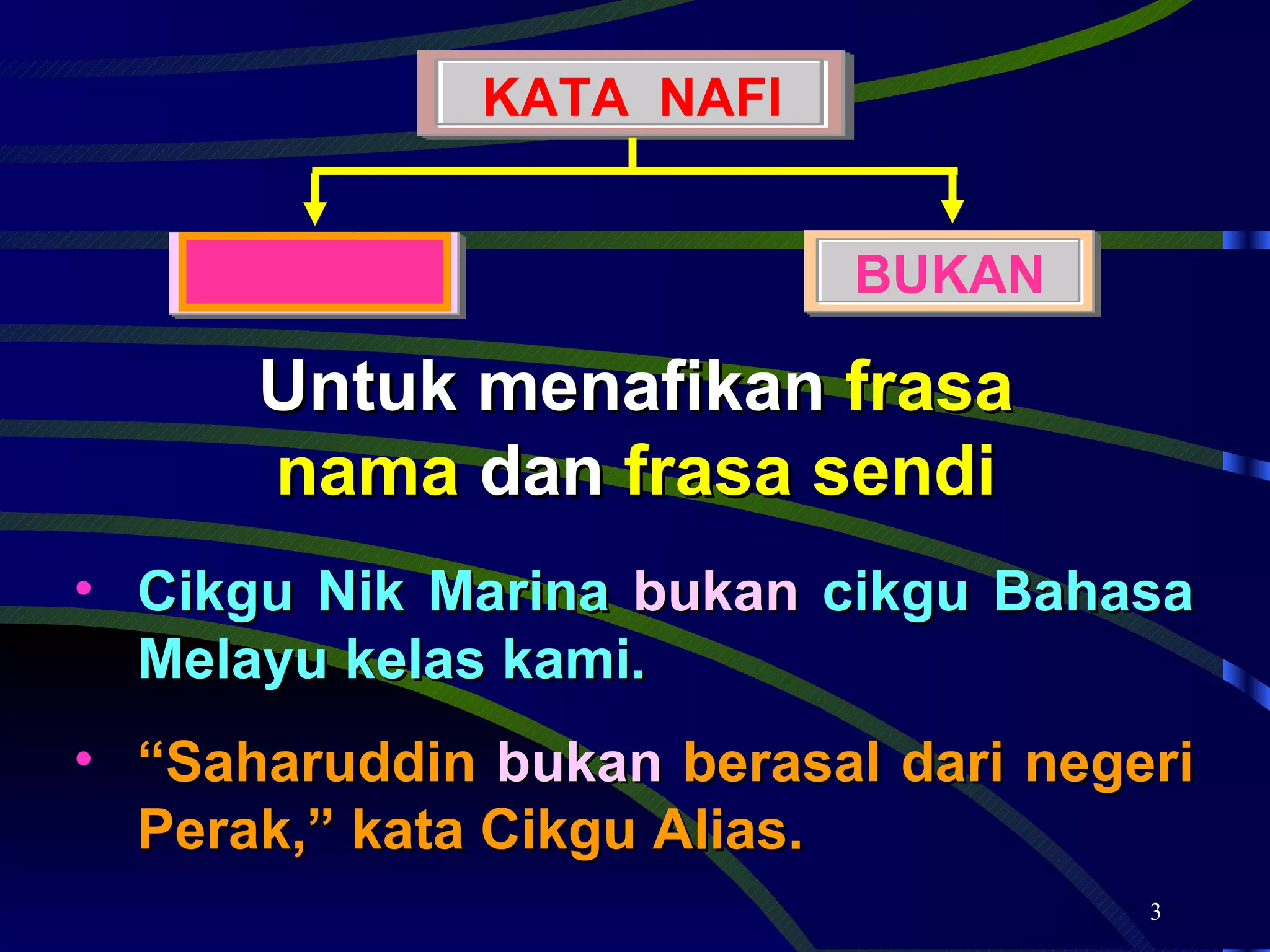 Aplikasi Kata Nafi | PPT