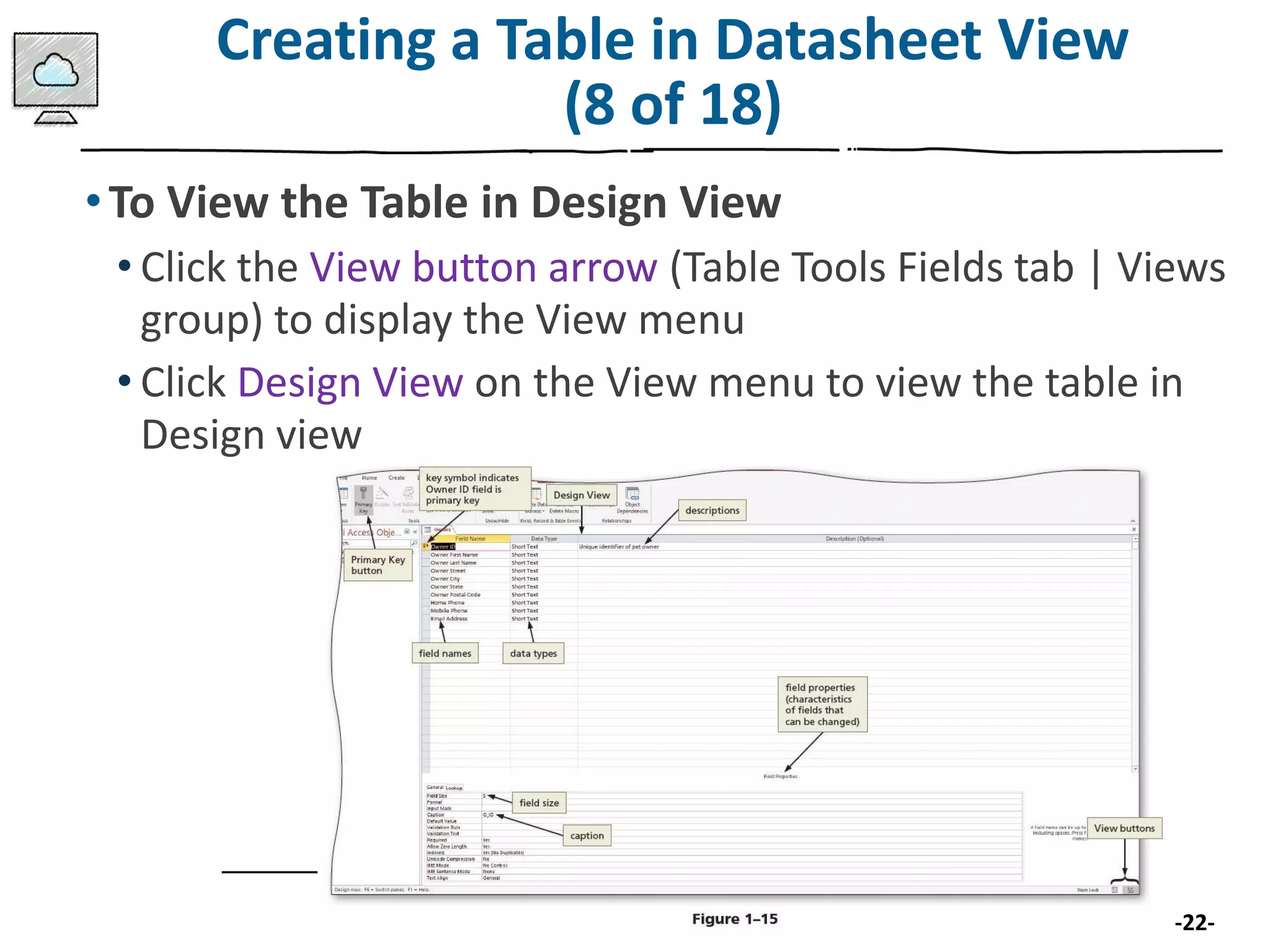M0dule 1 Ms Access Databases And Database Objectspdf Databases Computer Software And